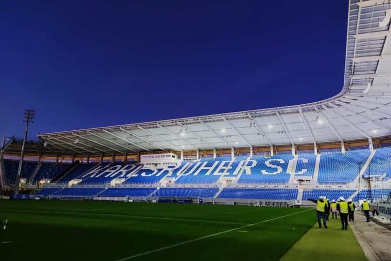 Besichtigung der Stadionbaustelle im BBBank Wildpark - Innung des ...